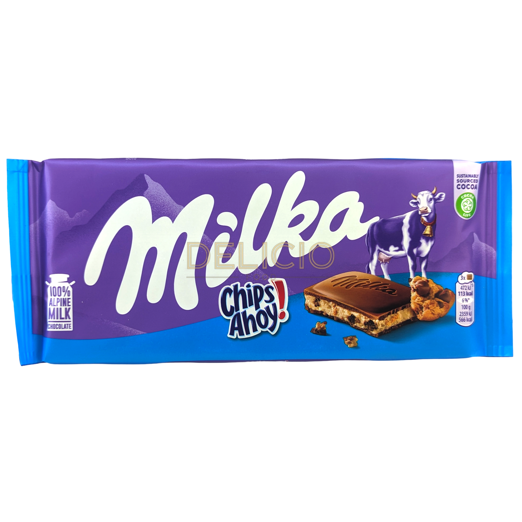 Купити Альпийский молочный шоколад Milka Chips Ahoy 100 г в Delicio Food