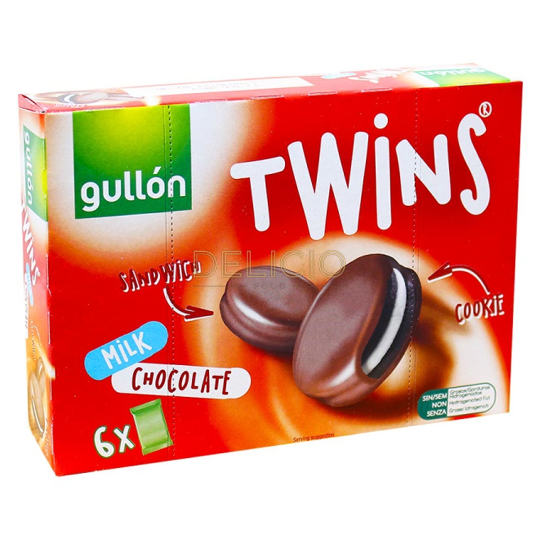 Купити Печиво сендвіч шоколадне в молочному шоколаді GULLON Twins Milk ...