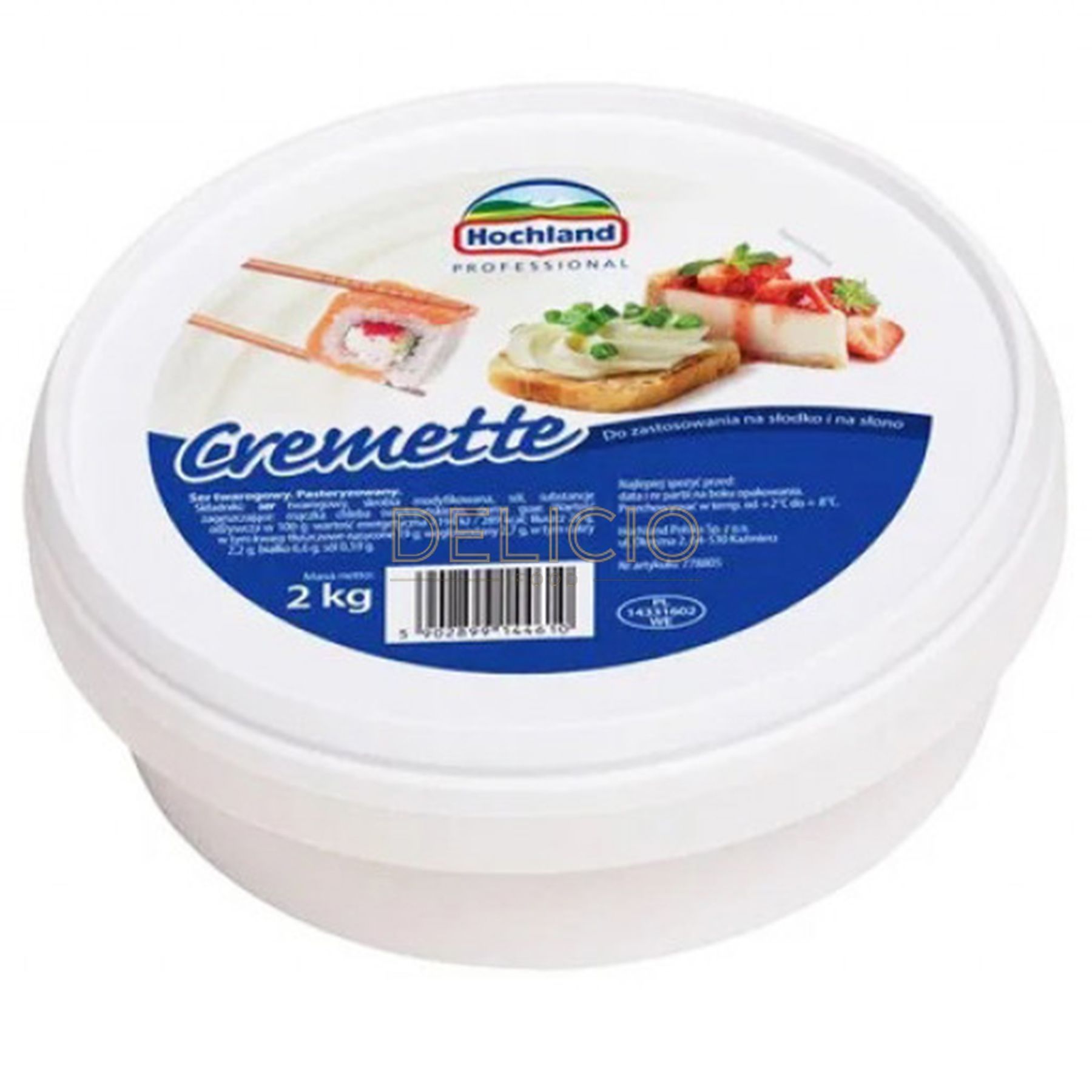Купити Вершковий крем сир Hochland Cremette 2 кг в Delicio Food