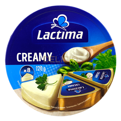 Купити Сир плавлений порційний Lactima Creamy 8 * 15г 120 г в Delicio Food