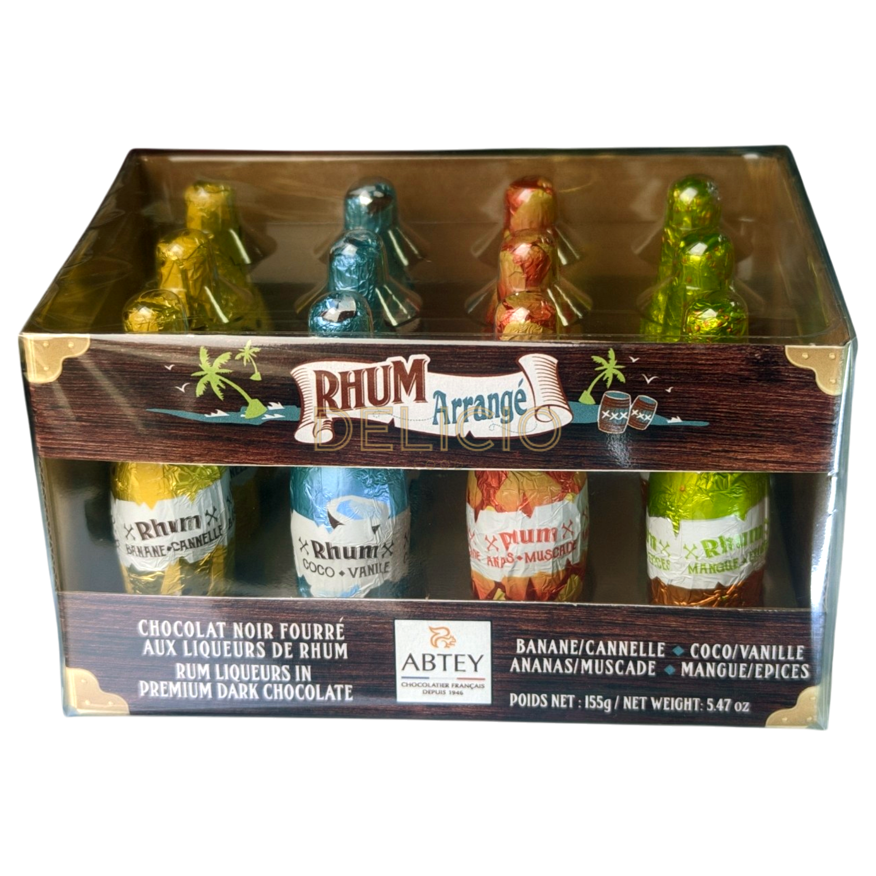 Купити Цукерки шоколадні пляшечки Abtey Snowbox Rhum Arrange Assorted з ...