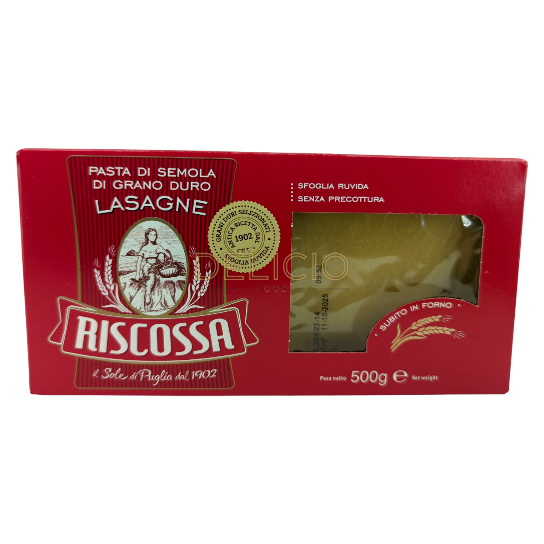 Купити Макарони лазанья Riscossa 500 г в Delicio Food